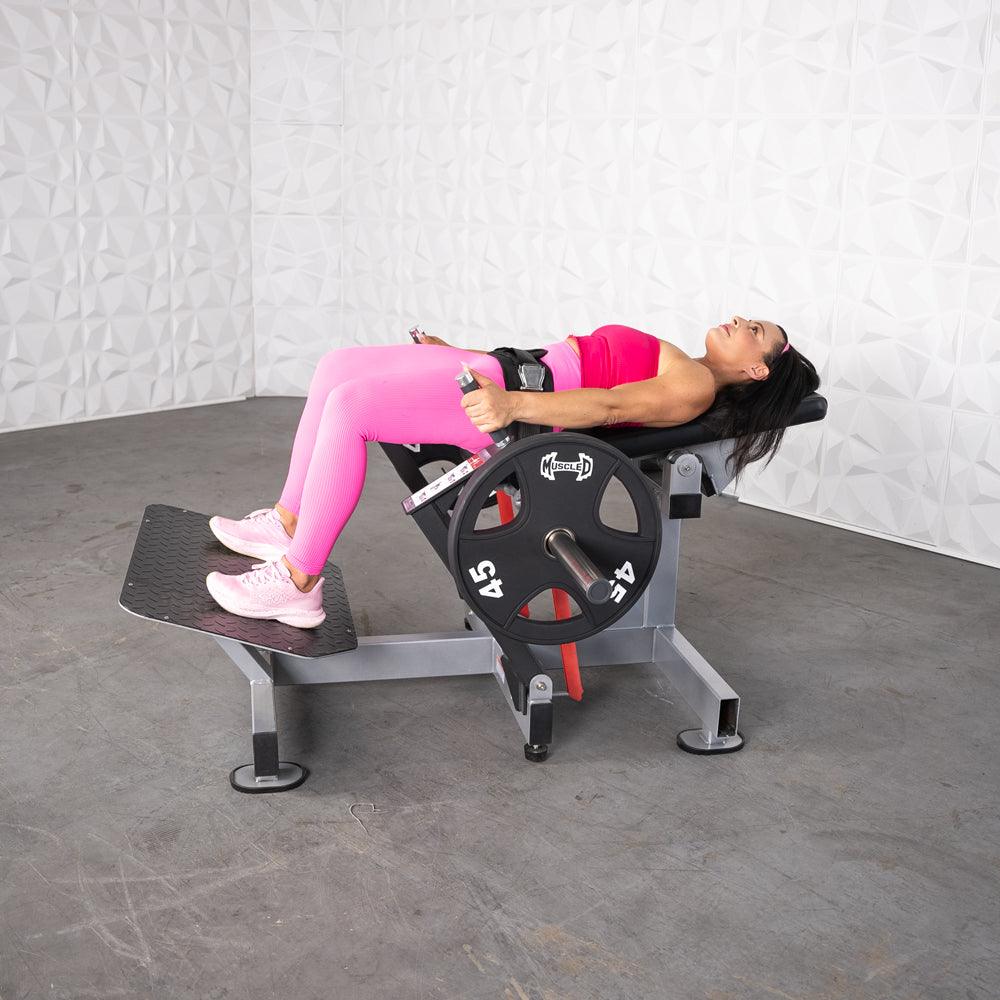 Excel Base Plate Loaded Hip Thruster - Muscle D Fitness - Leverage Glu ...